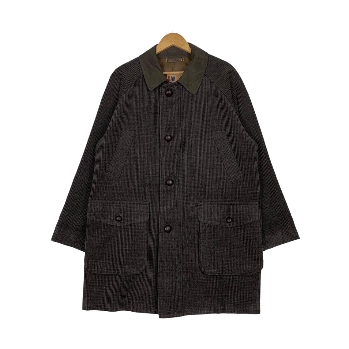 Vintage DAKS Made in Japan Dark Brown Wool Casual Jacket Men's Size L ...