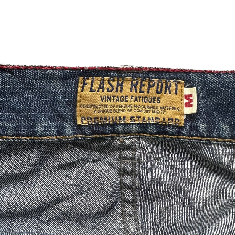 Vintage Japanesed Brand FLASH REPORT Vintage Fatigues Nice Design Denim ...