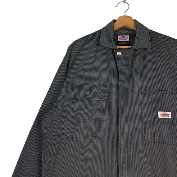 Vintage DICKIES Striped Coverall Size 3L Work Worker … - Gem