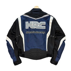 Vintage HRC HONDA RACING Big Logo Scotchlite Motorbike Jacket Size L ...