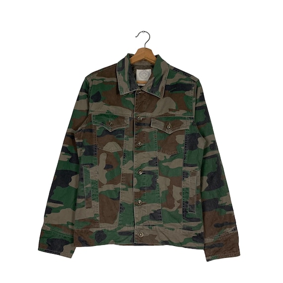 Japanese Brand Army Military Style Camo Type 3 Jacket… - Gem