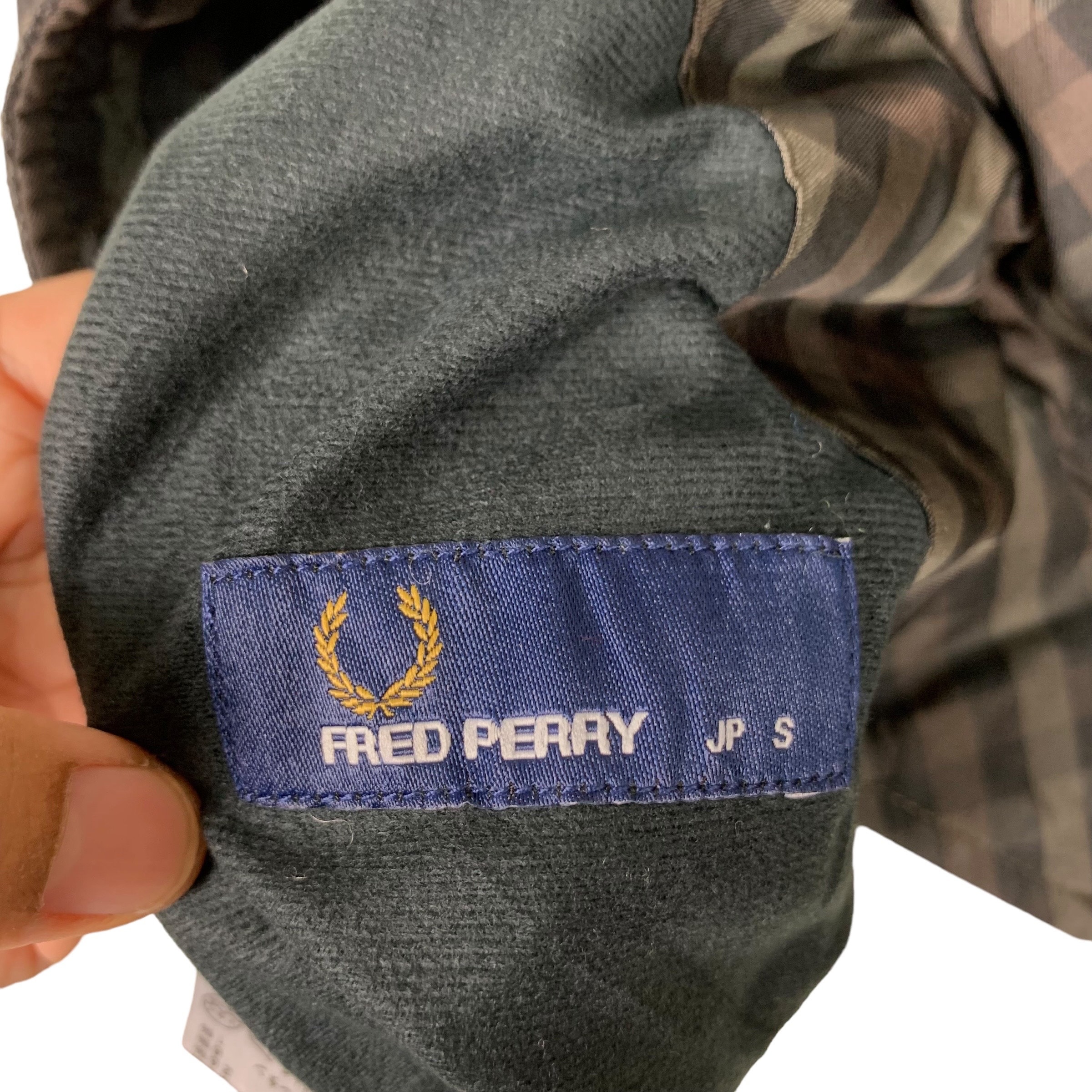 Vintage FRED PERRY Reversible Checked Wool Casual Jacket Size S Jp Mod ...