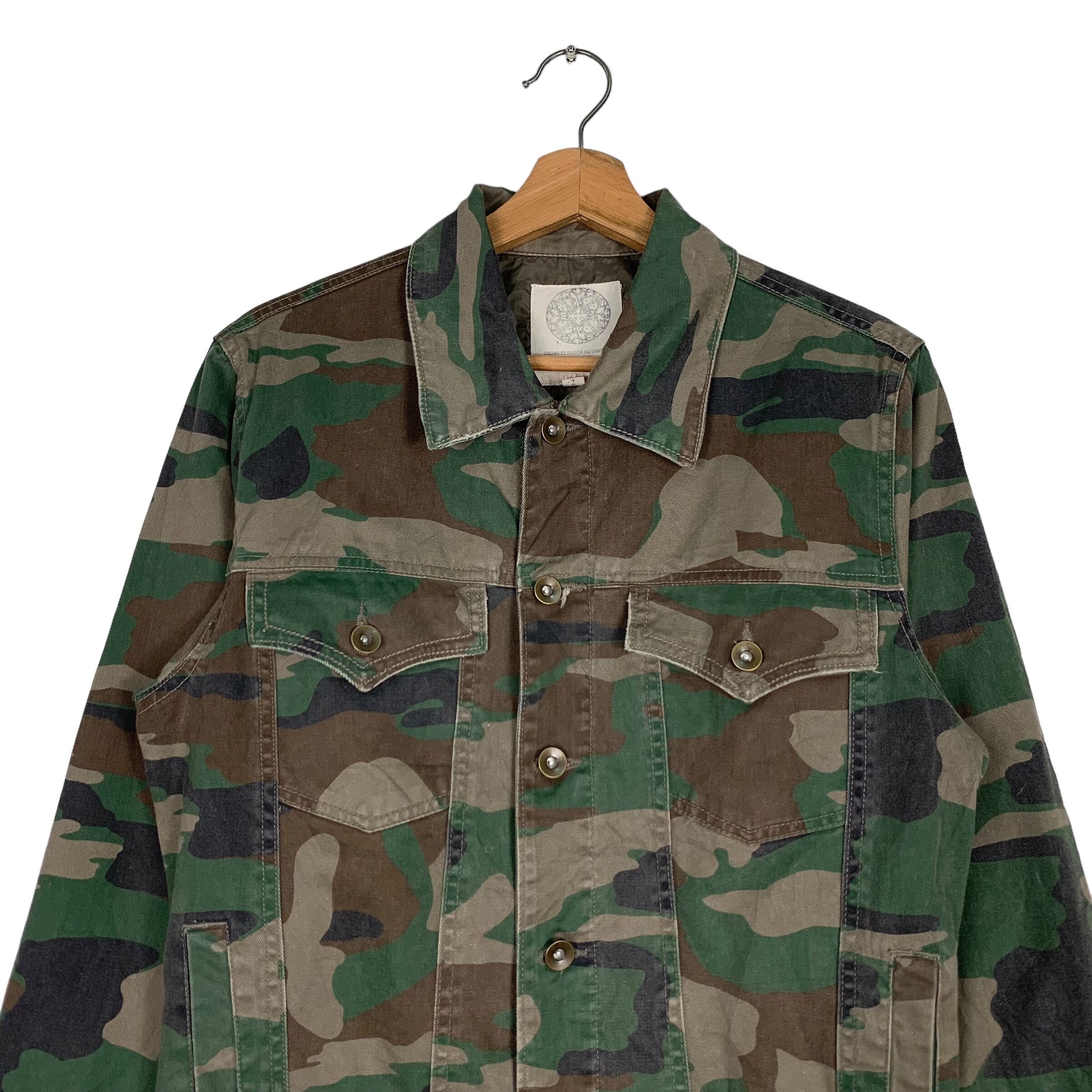 Japanese Brand Army Military Style Camo Type 3 Jacket Size 2 #0833-C37 ...