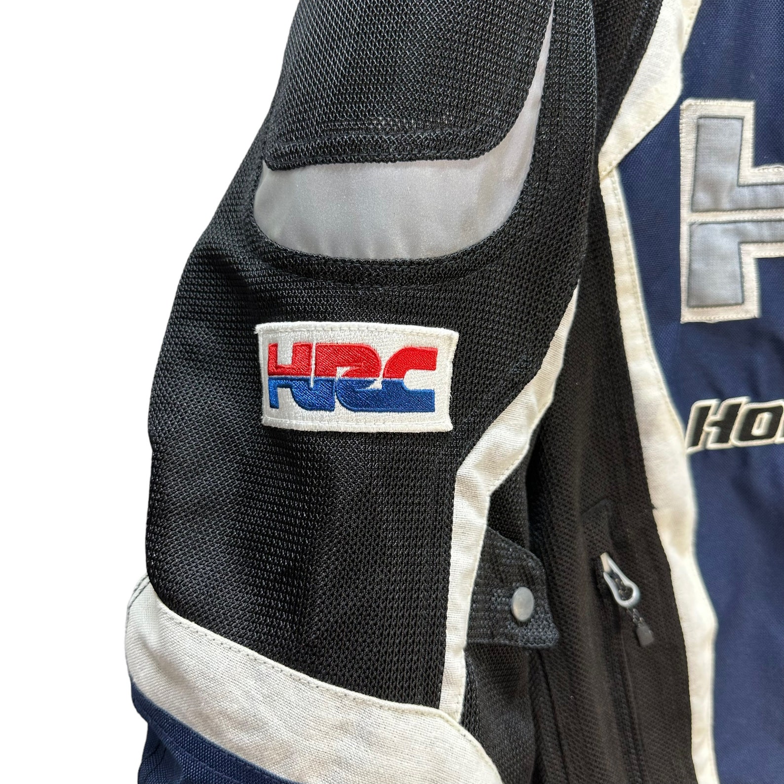 Vintage HRC HONDA RACING Big Logo Scotchlite Motorbike Jacket Size L ...