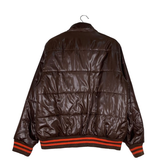 Vintage HANG TEN Brown Puffer Jacket Size L Down Jack… - Gem