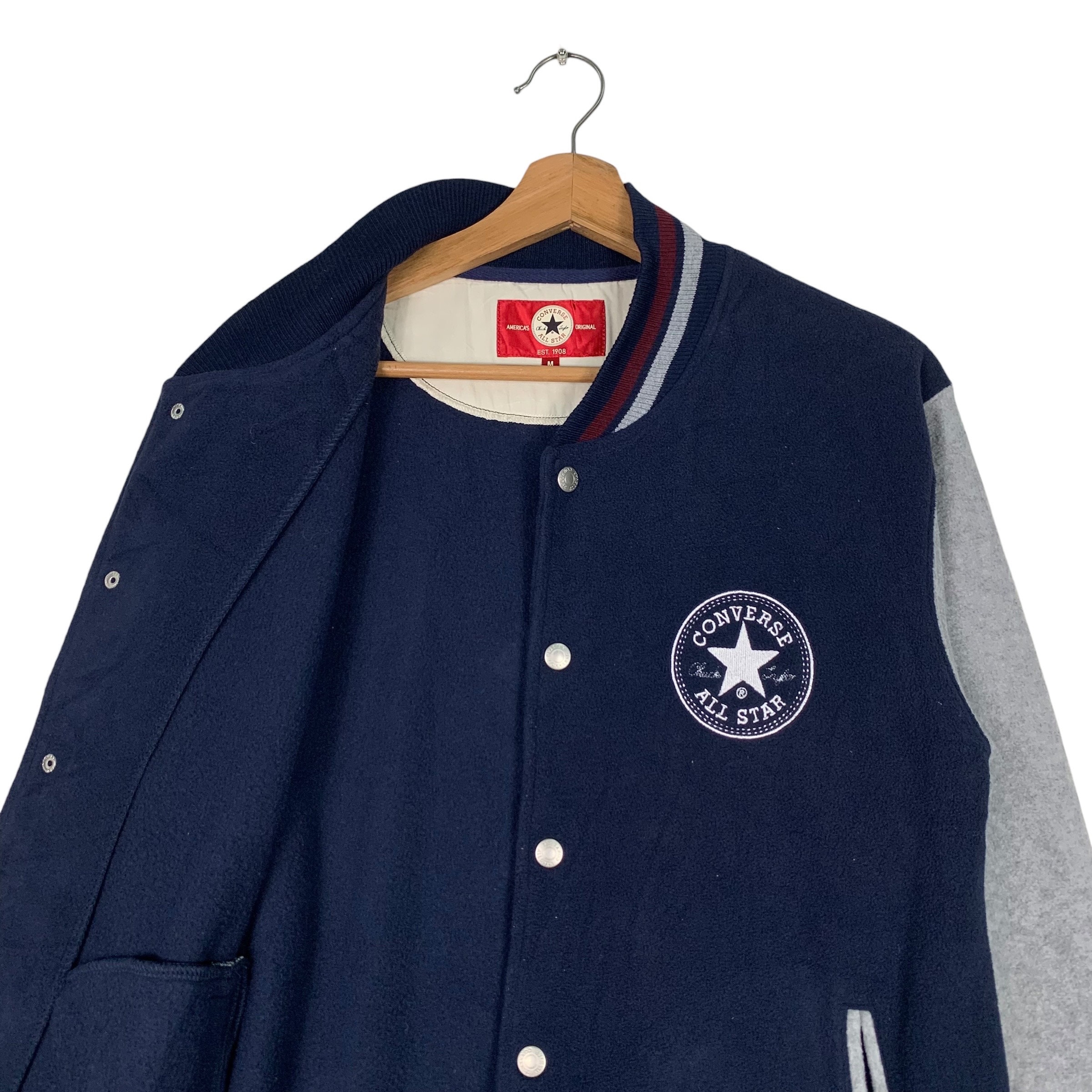 Vintage CONVERSE Varsity Jacket Men's Size M Streetwear Casual Outfits ...