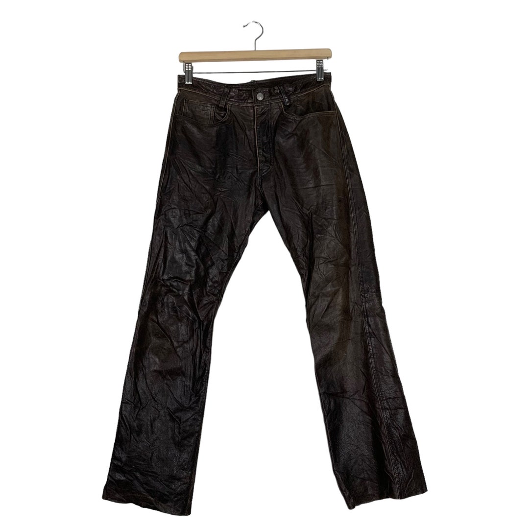 Vintage UNION MADE by C's Men Leather Pant Size 30 Japanese Brand #0885 ...