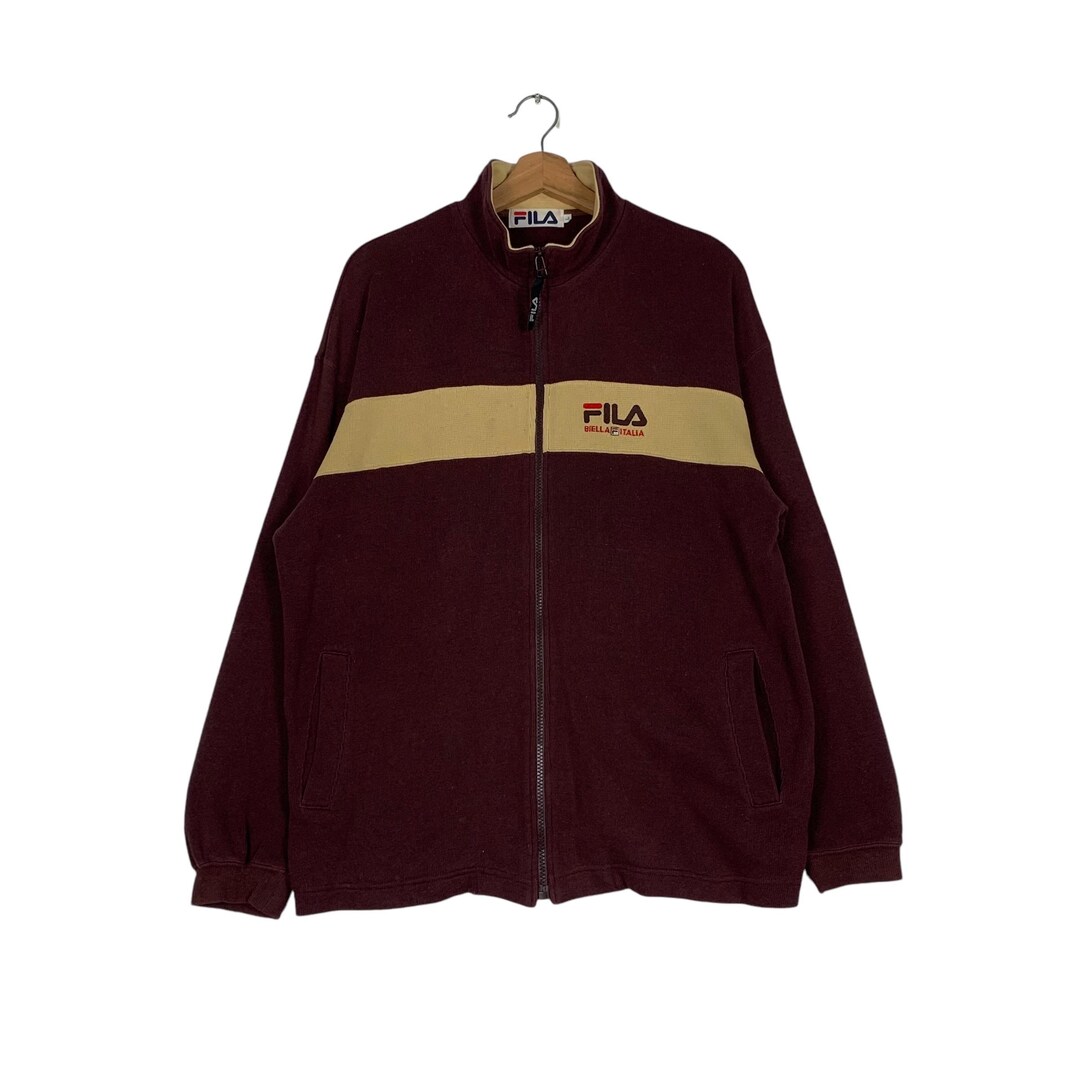 Vintage FILA Made in Japan Embroidery Small Logo Colorblock Sweater ...
