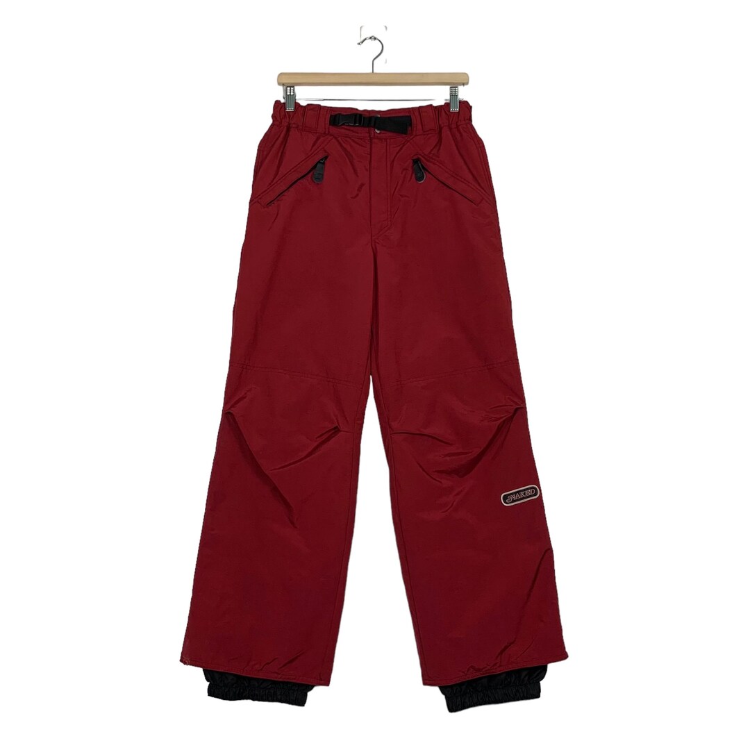 Vintage NAKED Snow Board Wear Embroidery Logo Red Ski Pant Size S W28 ...
