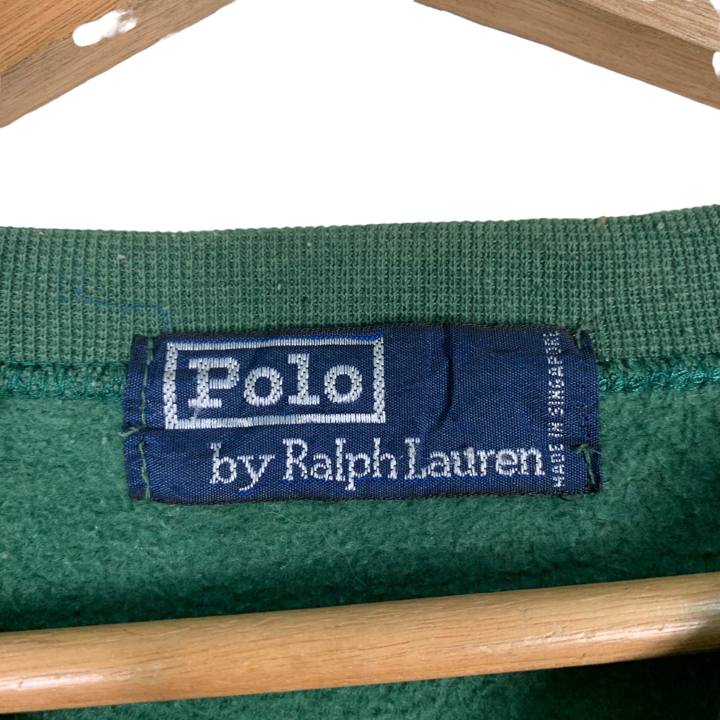 Vintage 90's Polo Ralph Lauren Embroidery Small Pony Logo Crewneck ...