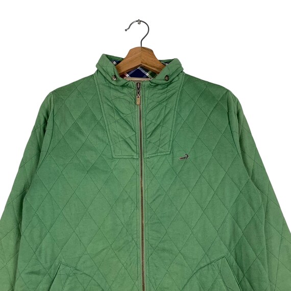 Vintage CROCODILE Green Quilted Jacket Men's Size M J… - Gem