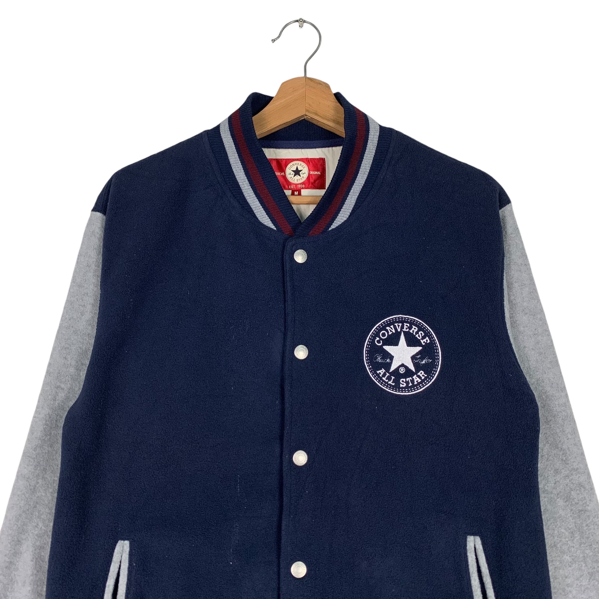 Vintage CONVERSE Varsity Jacket Men's Size M Streetwear Casual Outfits ...