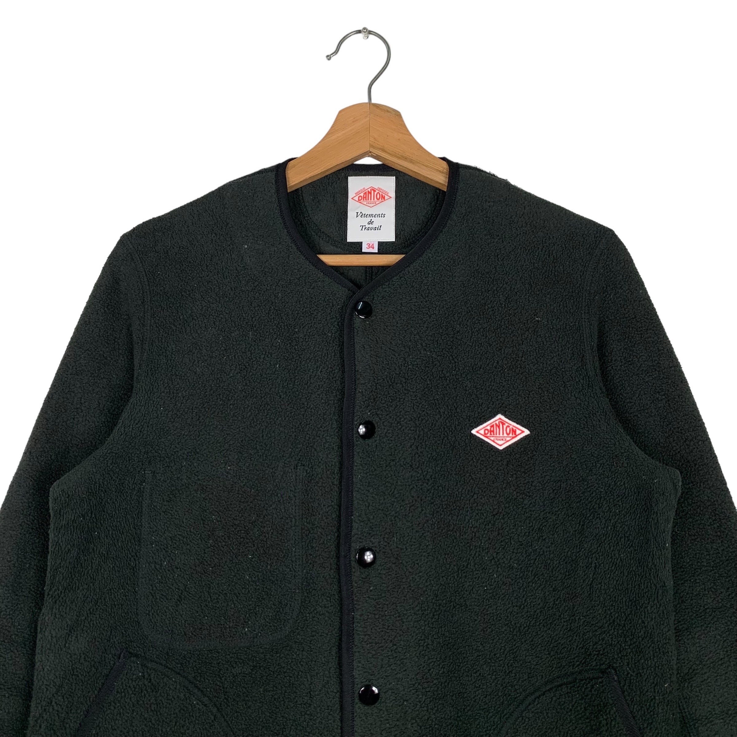 Vintage DANTON Made in Japan Snap Button Fleece Jacket Size Vintage DANTON Made in Japan Snap Button Fleece Jacket Size