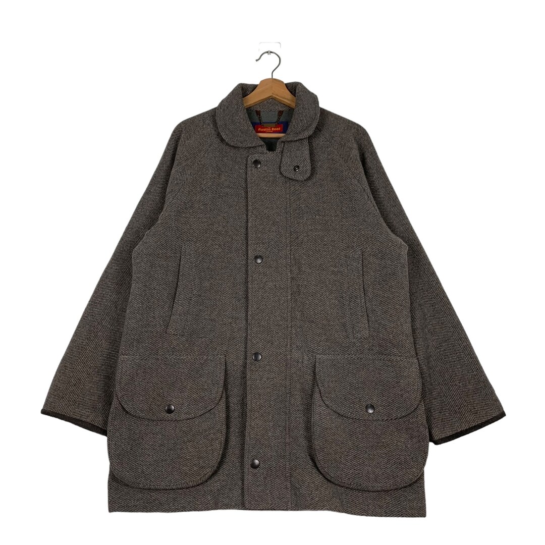 Vintage AUSTIN REED London Made in Japan Herringbone Coat Size M #0430 ...