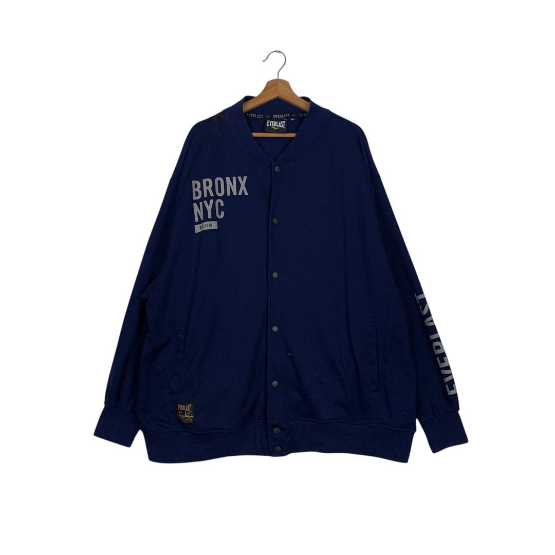 EVERLAST Bronx Nyc Sleeve Big Logo Sweater Big Size 5L Blue Sweater ...