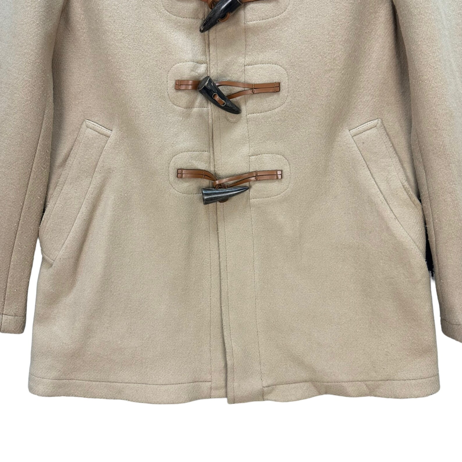 Vintage AGNES B HOMME Made in Japan Fabric by Milior Hooded Duffle Coat ...