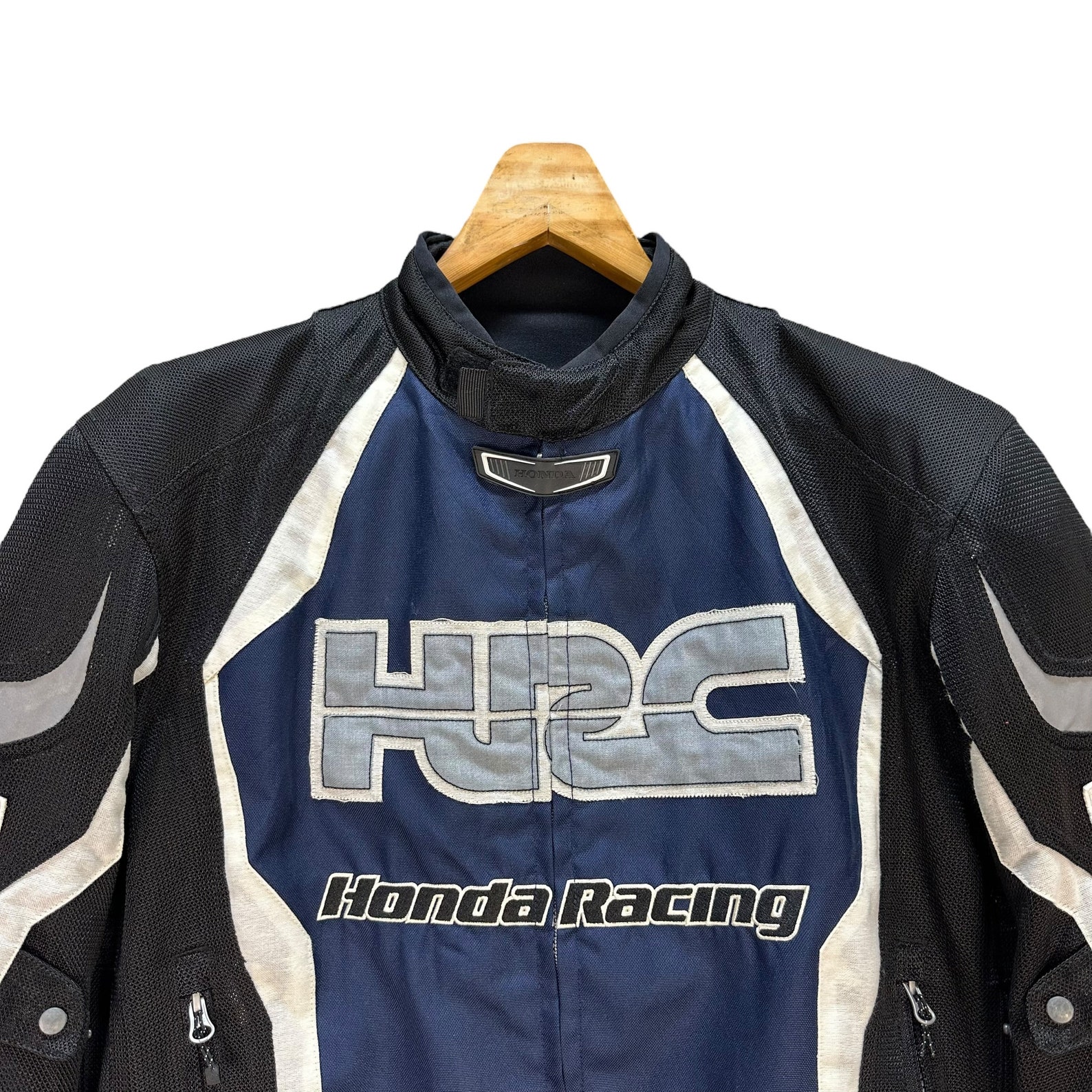 Vintage HRC HONDA RACING Big Logo Scotchlite Motorbike Jacket Size L ...