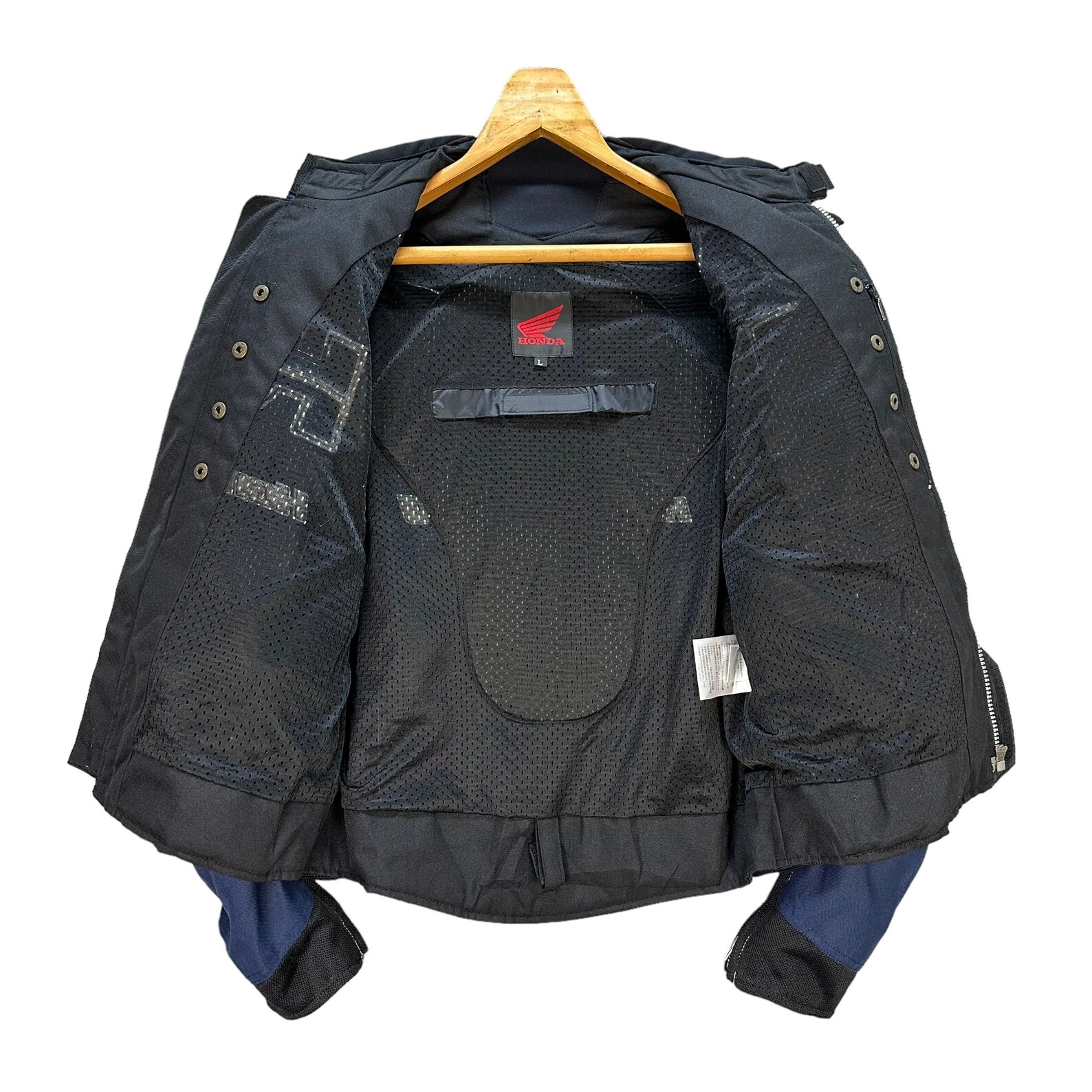 Vintage HRC HONDA RACING Big Logo Scotchlite Motorbike Jacket Size L ...