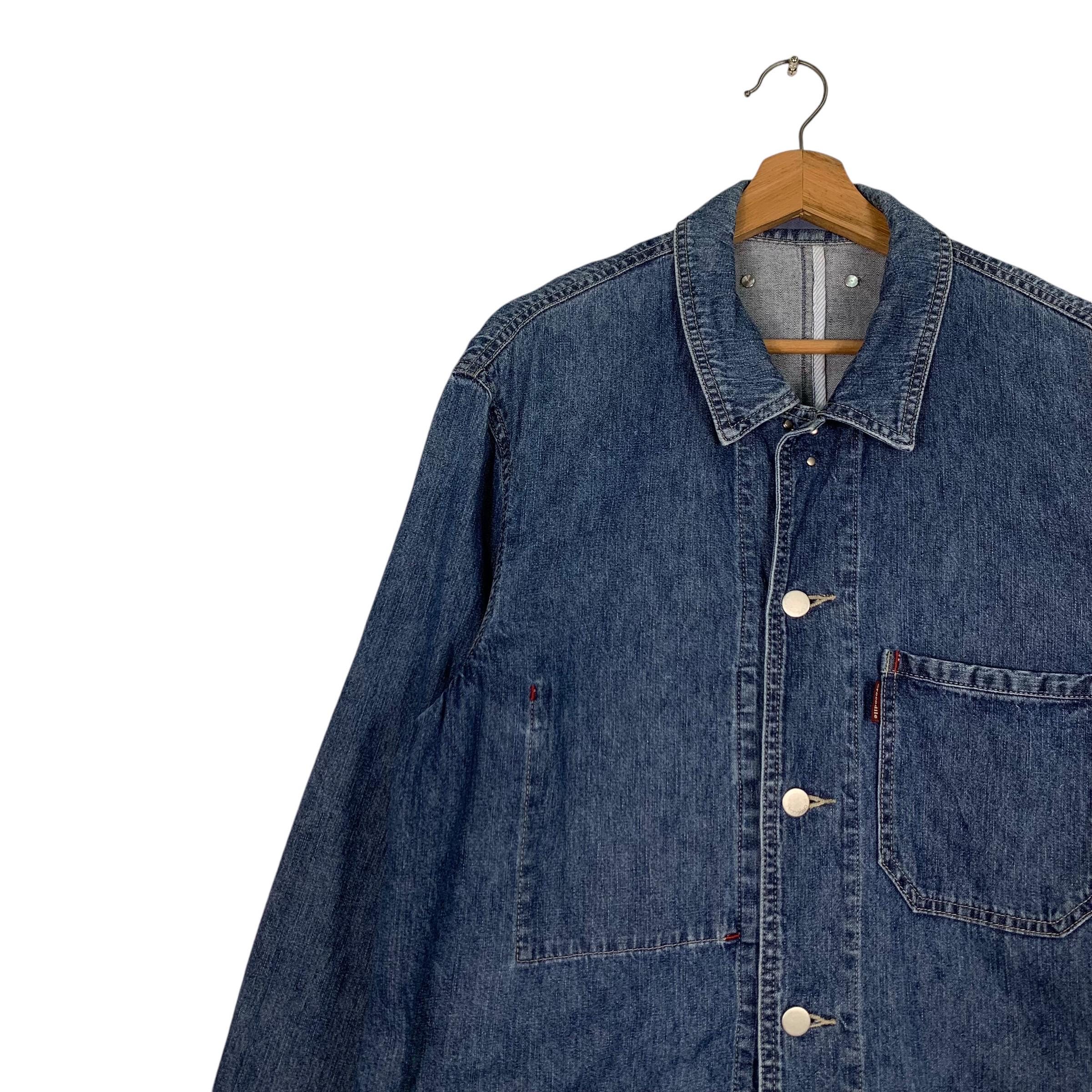 Vintage Japanese Brand CROCODILE Denim Jacket Men's Size L Casual ...