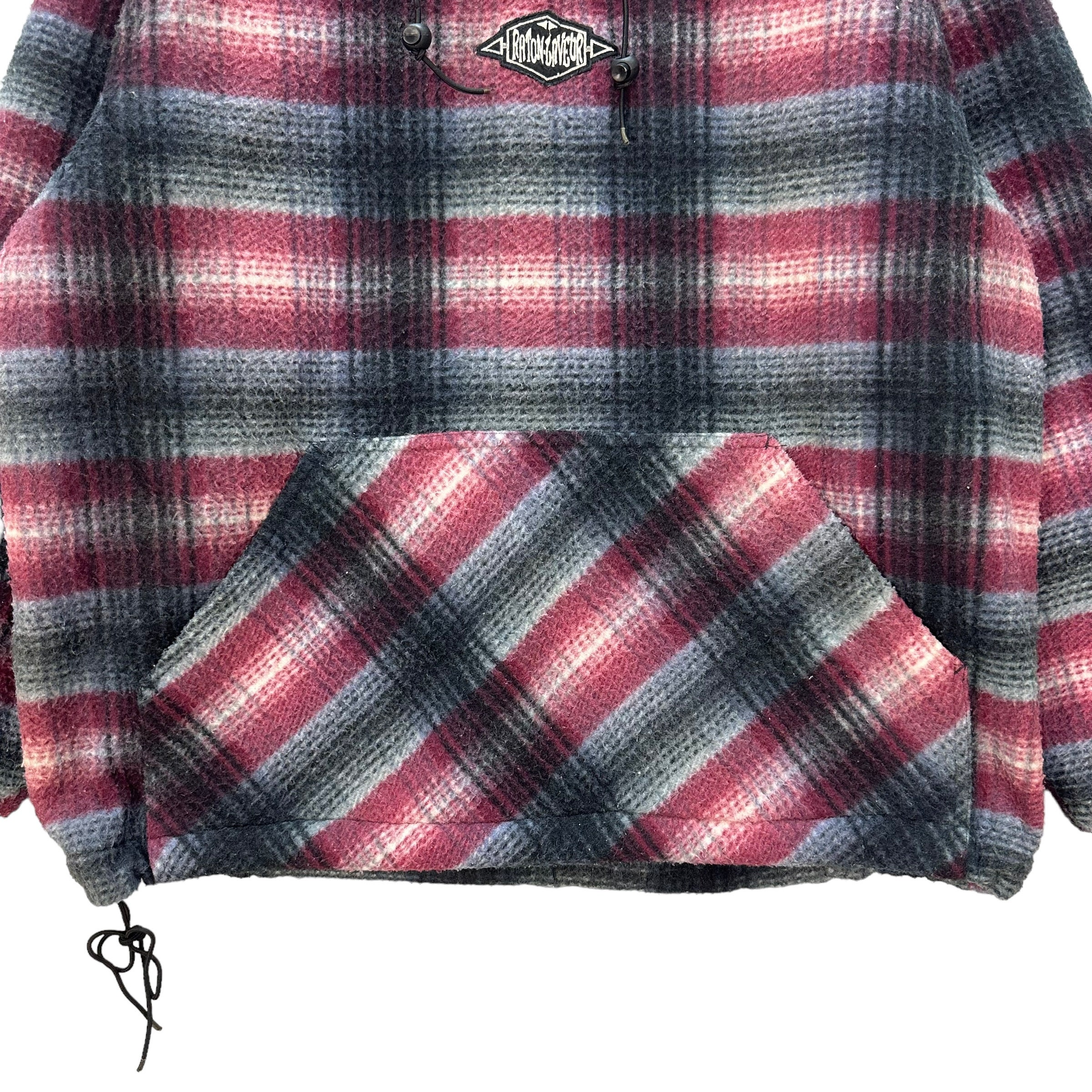Vintage Japansed Brand PRACT STUDIO Raton Laveur Center Logo Checked ...