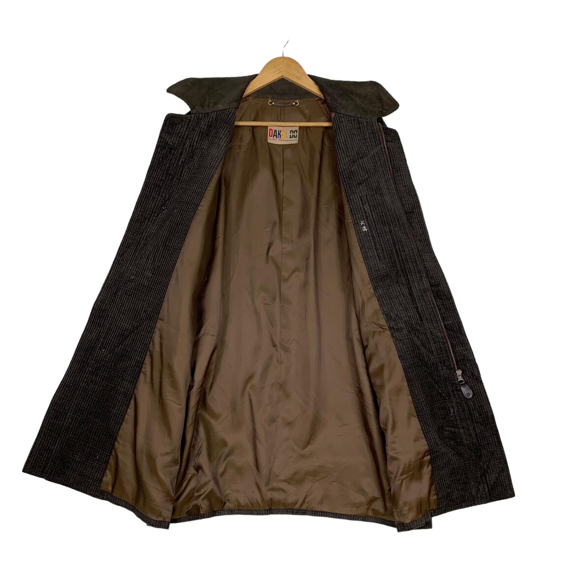 Vintage DAKS Made in Japan Dark Brown Wool Casual Jacket Men's Size L ...