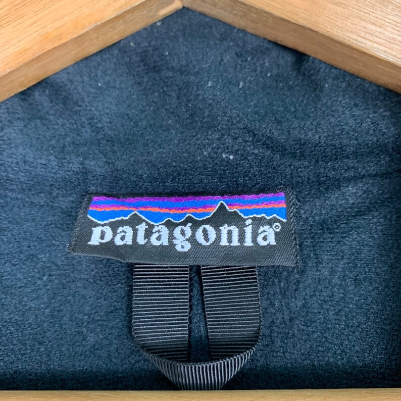 Vintage PATAGONIA Embroidery Small Logo Lined Fleece Windbreaker Jacket ...