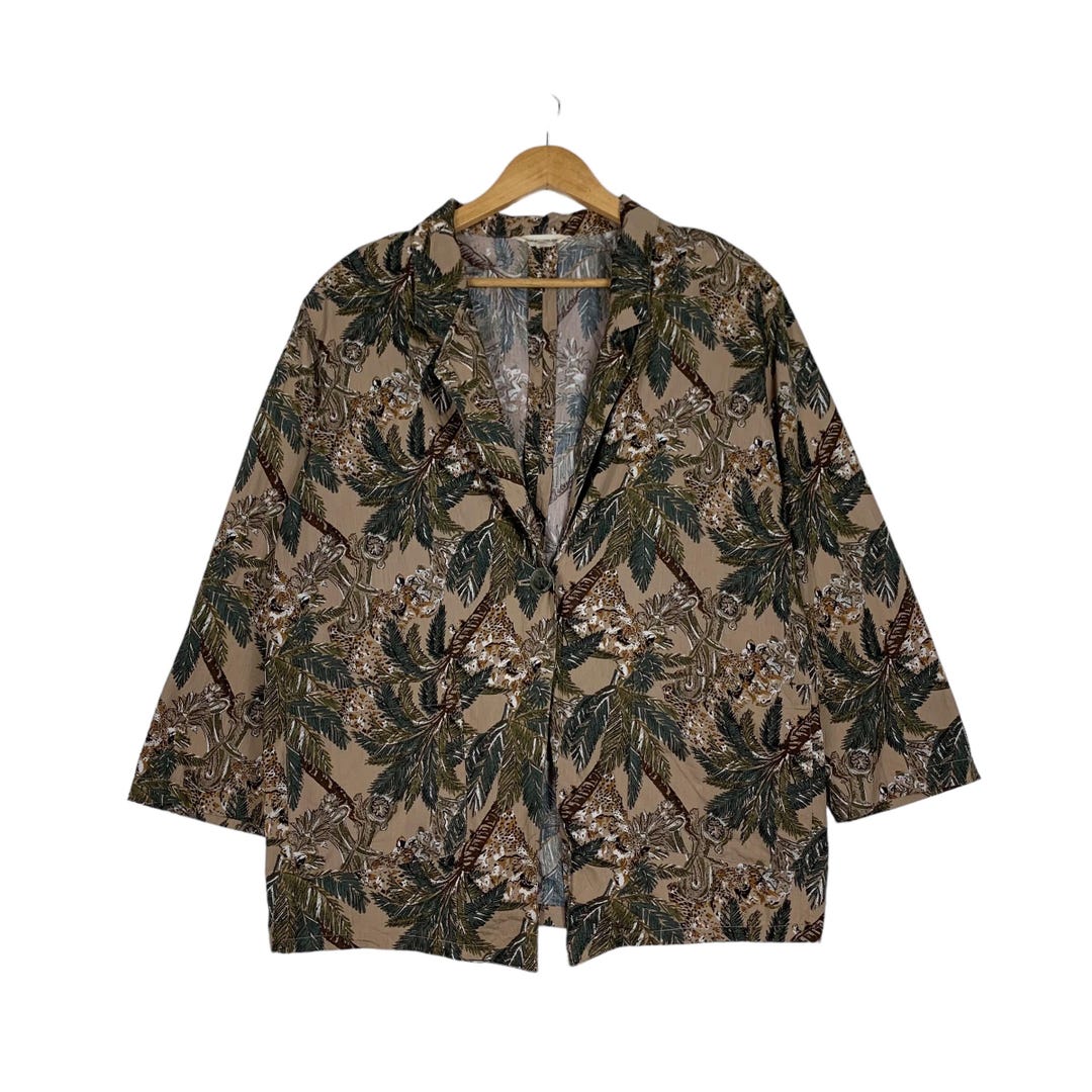 Vintage RUBAN ROUGE Motif Tree Design Fullprint All Over Print Casual ...