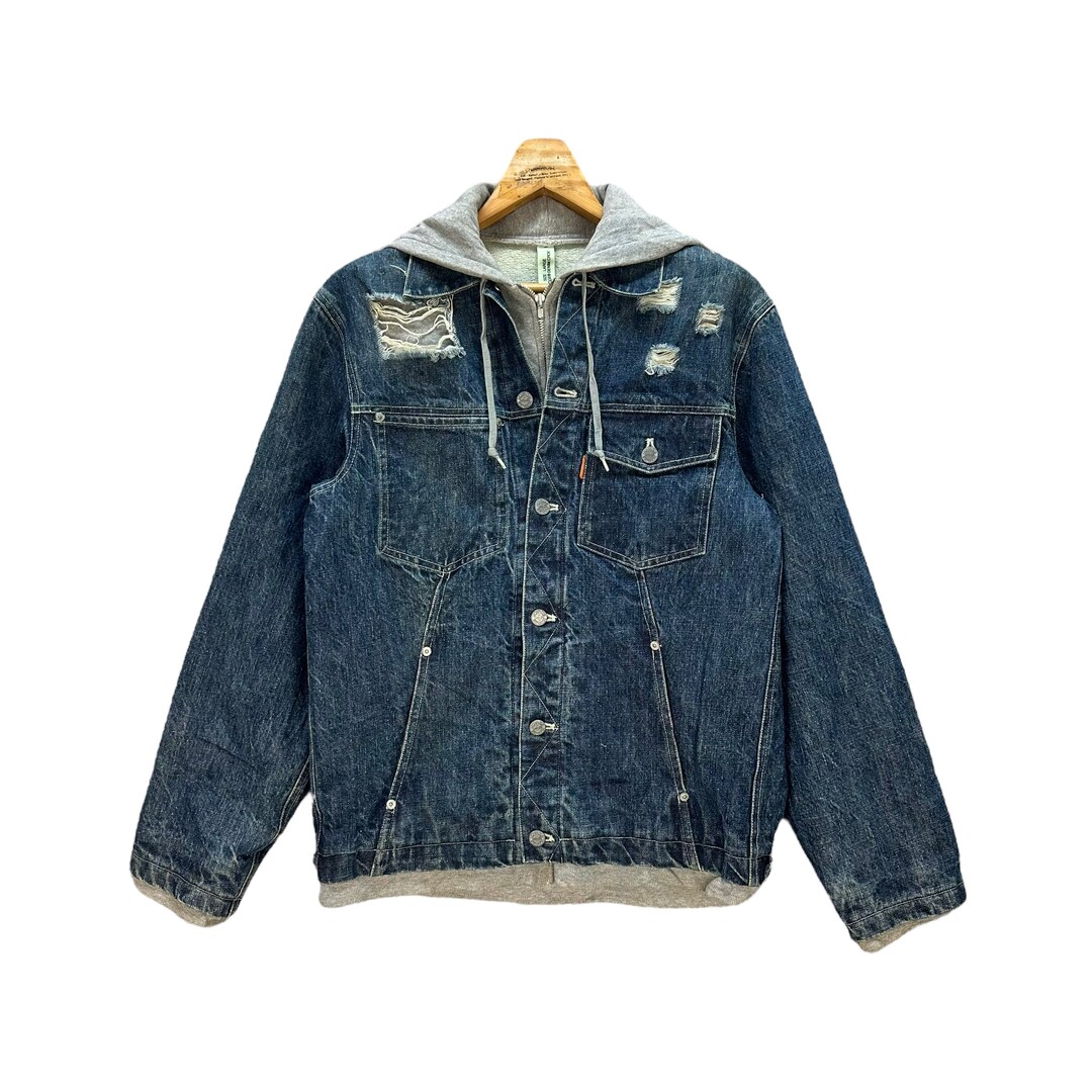 Vintage Japanesed Brand MONTAGE DENIM CROWD Very Rare Design Double ...
