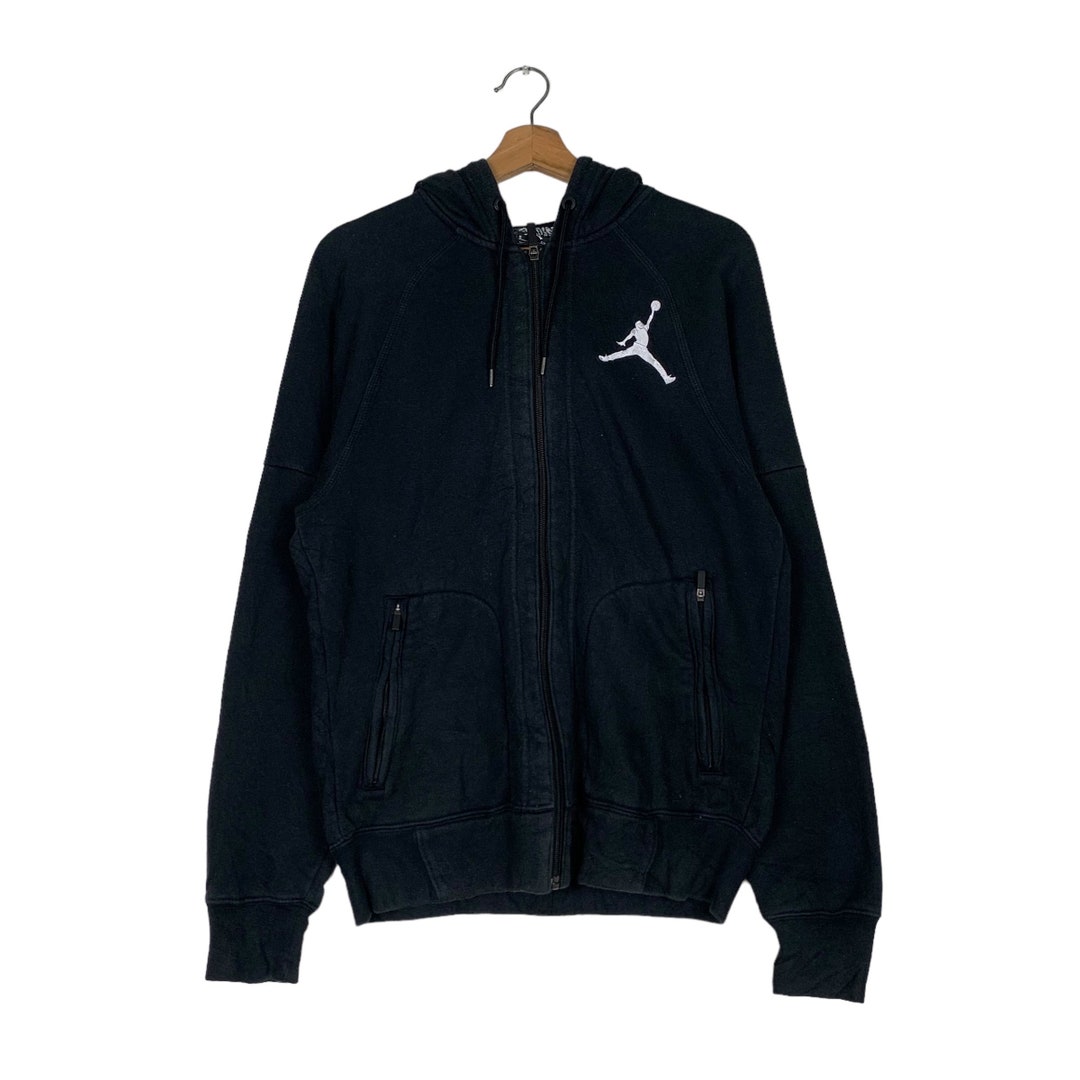 Air Jordan Brand Embroidery Logo Zipper Hoodies Sweatshirts Size S ...