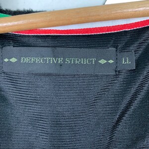 Vintage Japanese Brand DEFECTIVE STRUCT Big Logo Zipper Hoodies Size LL ...