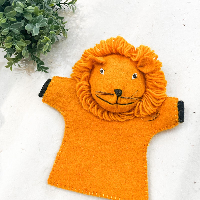 Lion Hand Puppets - Etsy