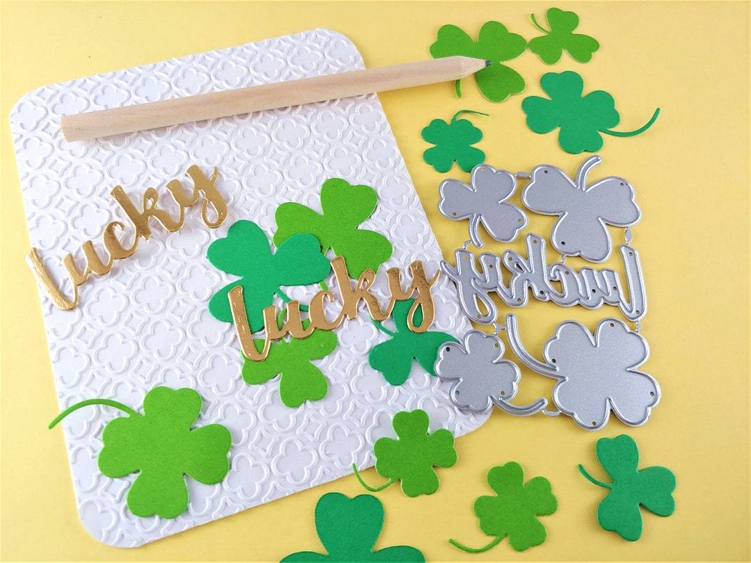 Clover Leaf Cutting Dies - St. Patrick's Day Craft Die - Lucky Metal ...