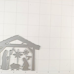 Nativity Cutting Dies - Christmas Metal Craft Die - Manger Metal ...