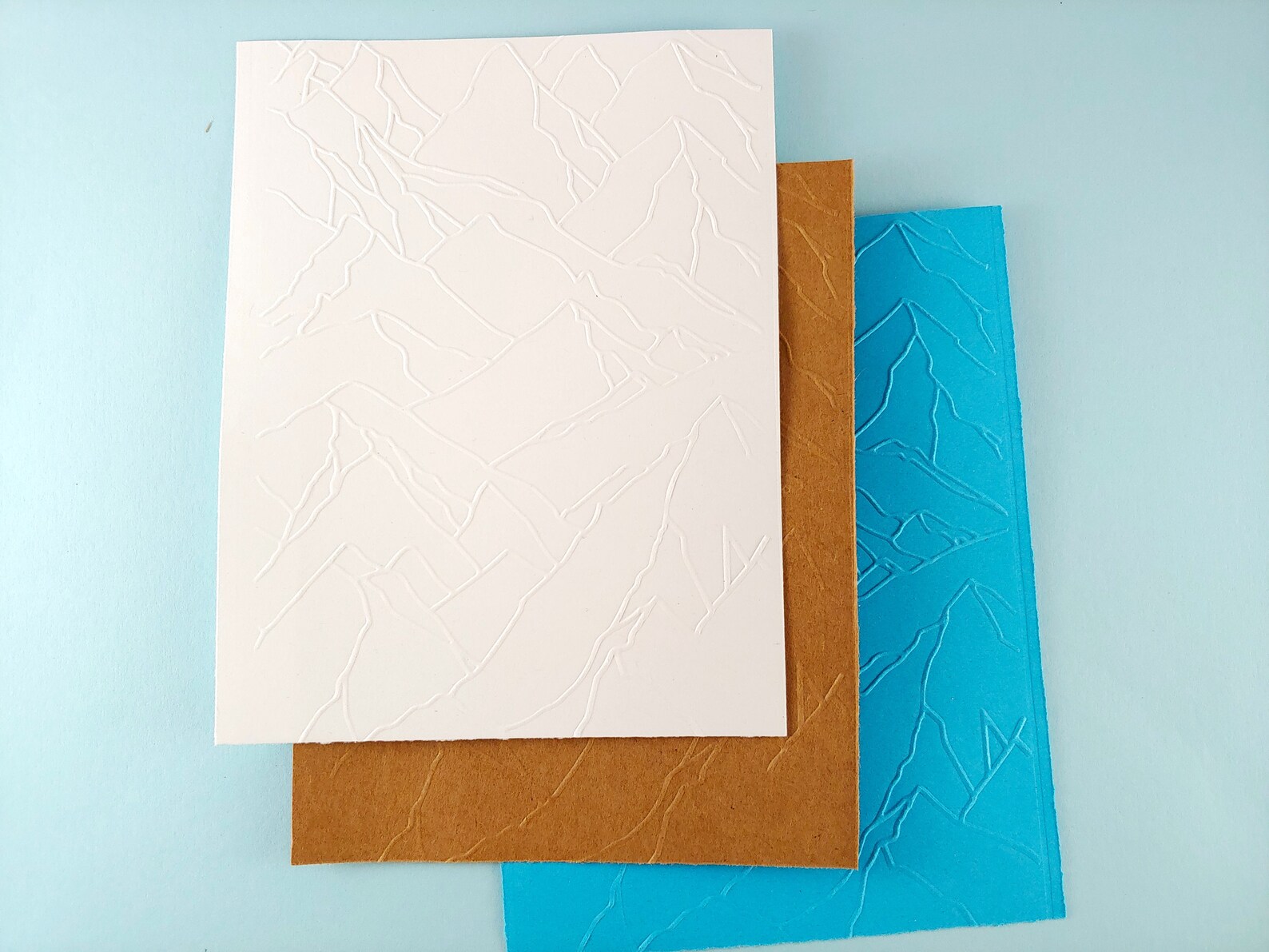 Mountain Embossing Folder Paper Embossing Paper Craft - Etsy