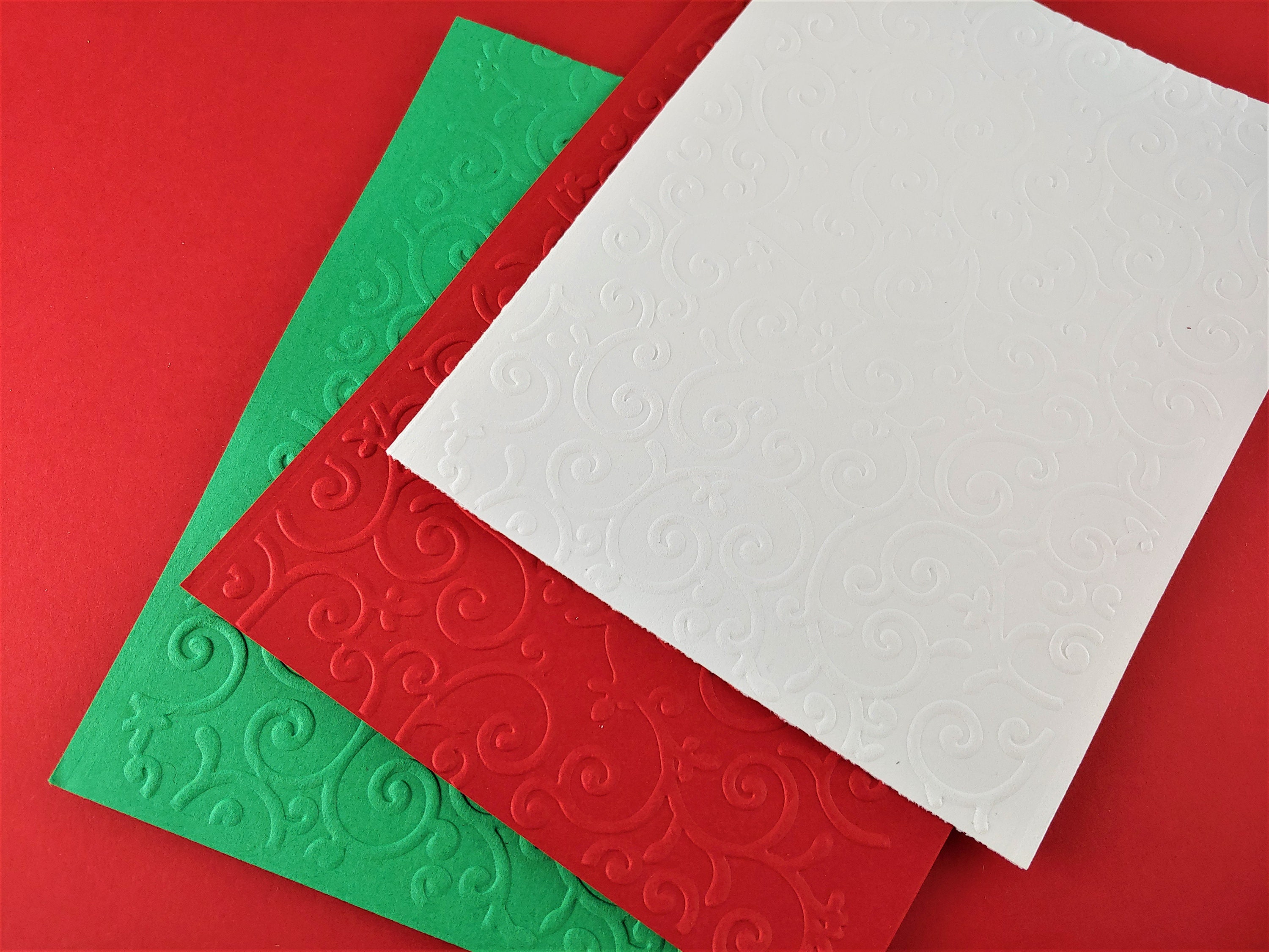 Swirls Embossing Folder Paper Embossing Paper Craft - Etsy