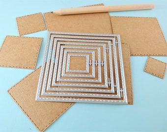 Stitched Circles Metal Cutting Dies 8 Piece Nesting Metal | Etsy