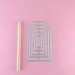 Stitched Tags Metal Cutting Dies - 5 Piece Nesting Metal Craft Dies ...