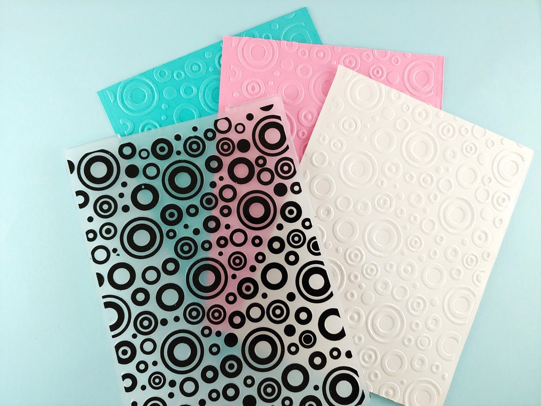Circles Embossing Folder Paper Embossing Paper Craft Embosser ...