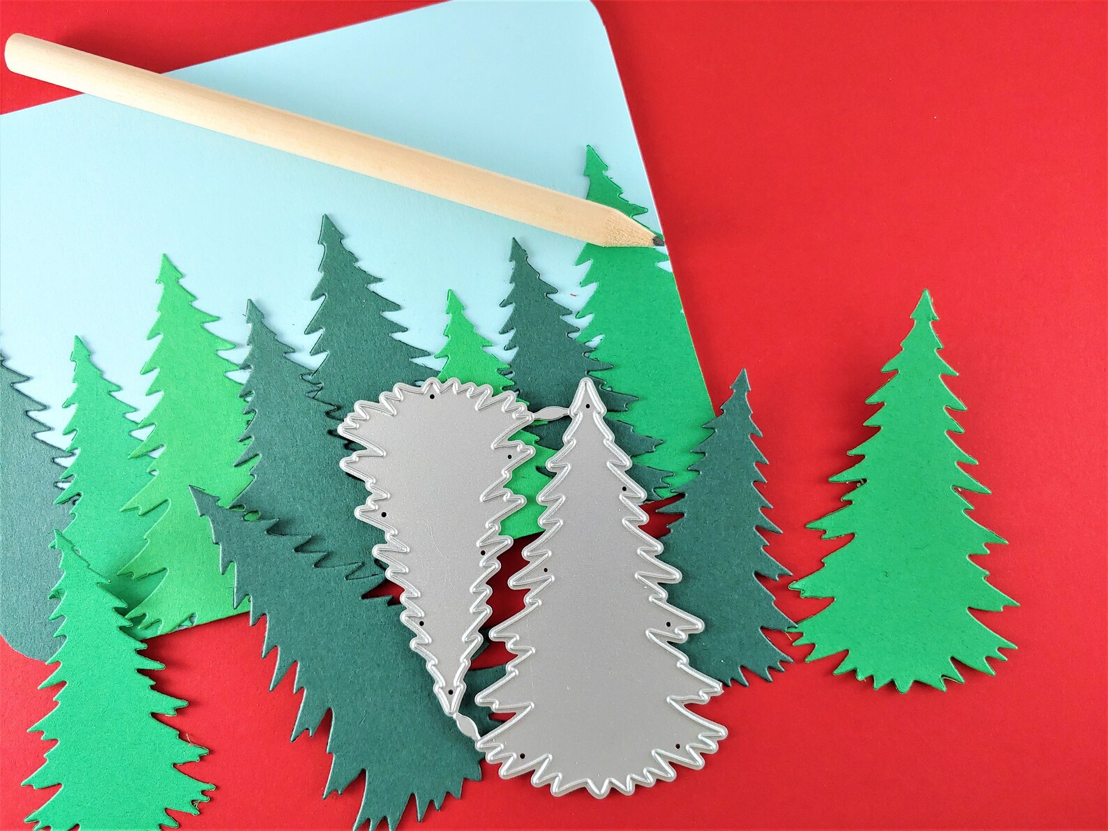 Pine Trees Metal Cutting Dies Christmas Tree Crafting Dies - Etsy