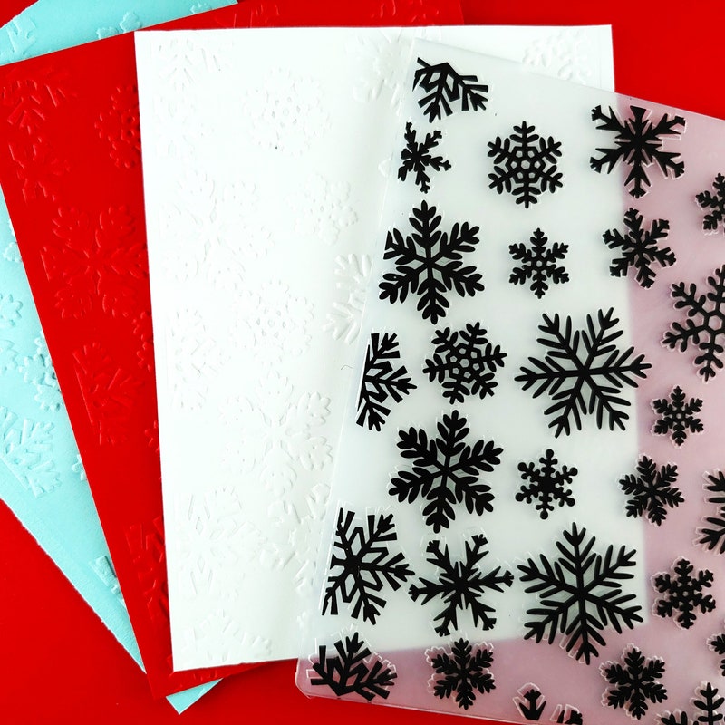 Snow Embossing Folders - Etsy