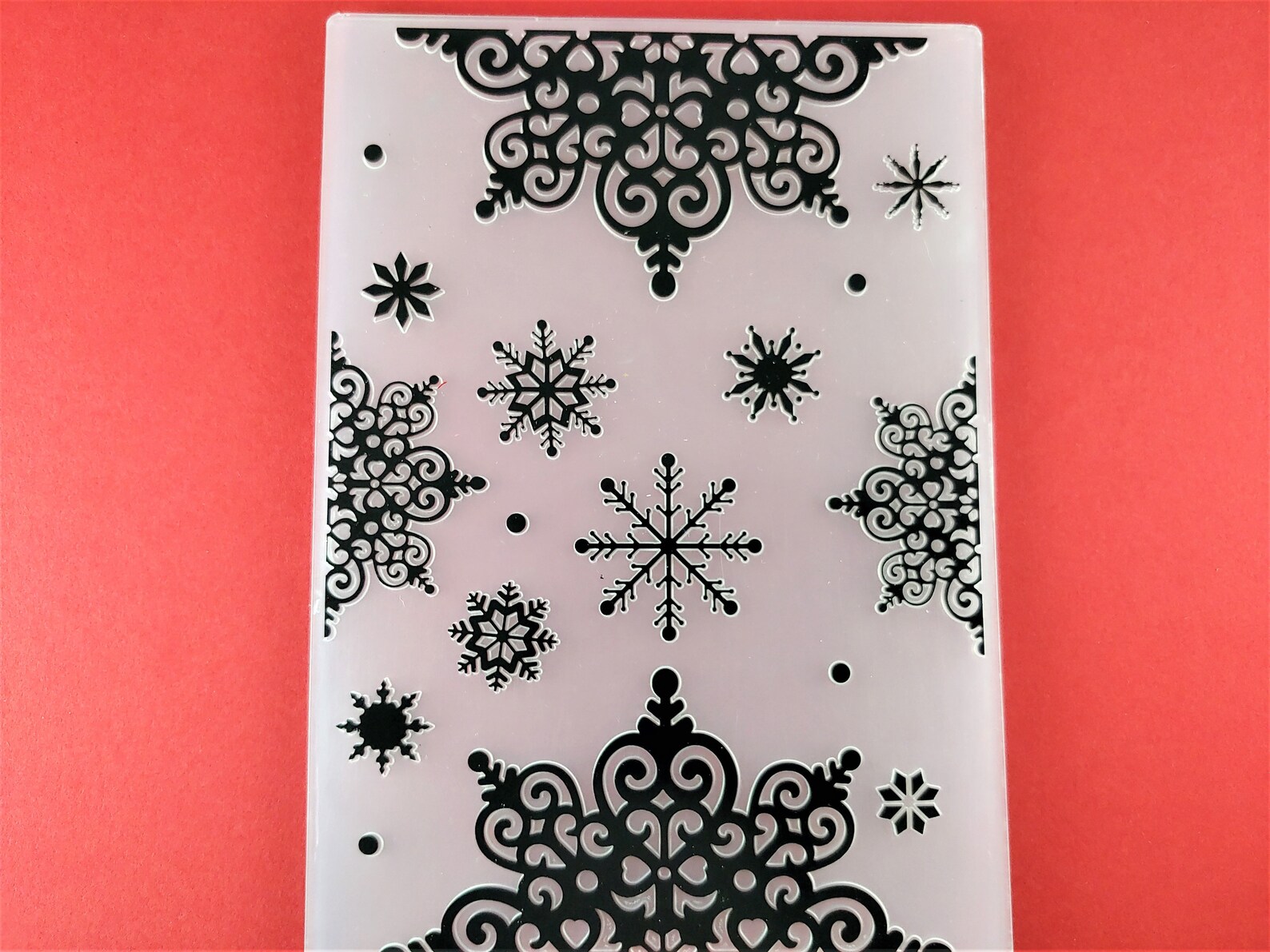 Snowflake Embossing Folder Paper Embossing Paper Craft | Etsy