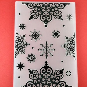 Snowflake Embossing Folder Paper Embossing Paper Craft | Etsy