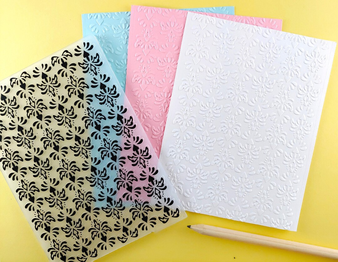Damask Embossing Folder - Paper Embossing - Paper Craft Embosser ...