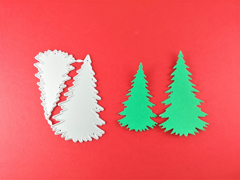 Pine Trees Metal Cutting Dies Christmas Tree Crafting Dies - Etsy