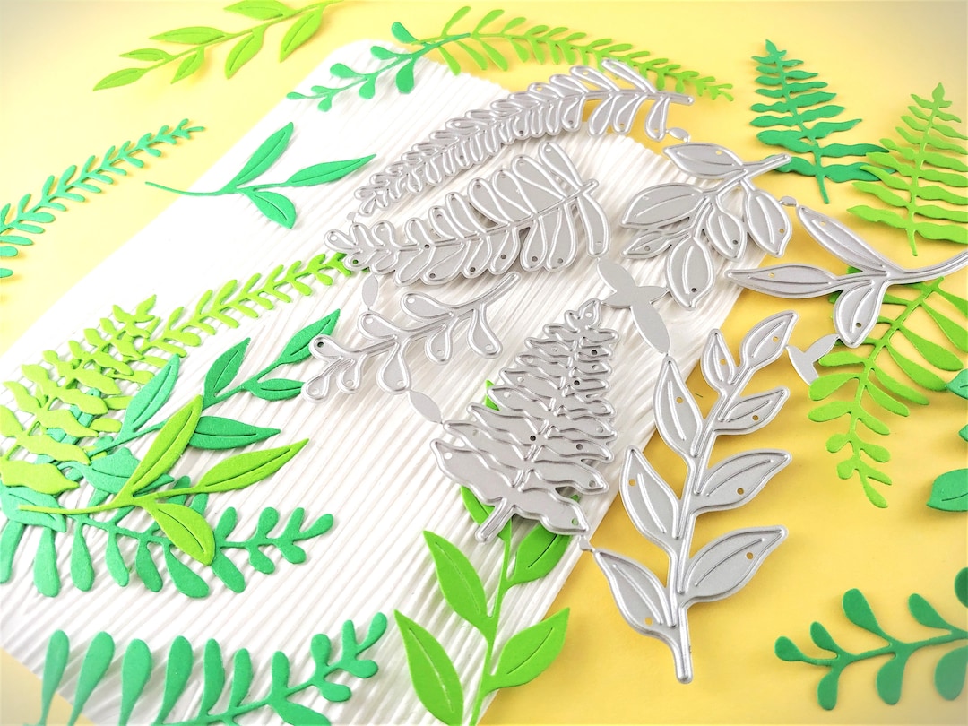 Leaves Cutting Dies - Leaf Metal Craft Dies - Ferns - Leaves - Foliage ...