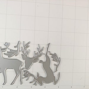 Reindeer Metal Cutting Dies - Christmas Craft Die - Deer Metal Crafting ...
