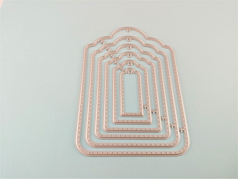 Stitched Tags Metal Cutting Dies Nesting Metal Craft Dies - Etsy