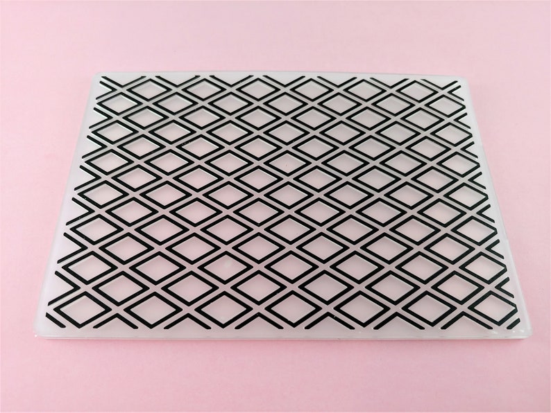 Diamond Pattern Embossing Folder - Paper Embossing - Paper Craft ...