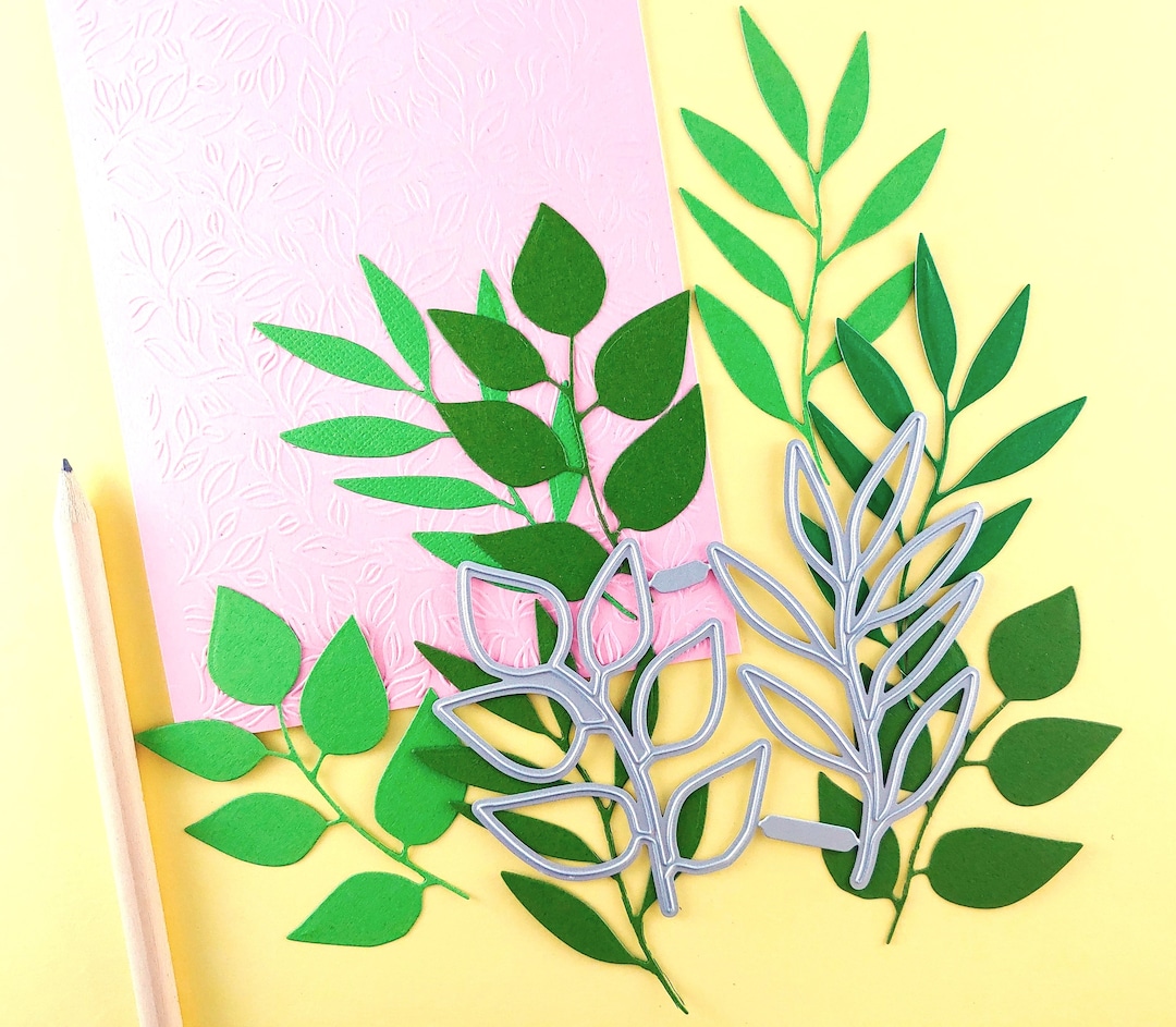 Leaves Cutting Dies - Leaf Metal Craft Dies - Large Branches for Card ...