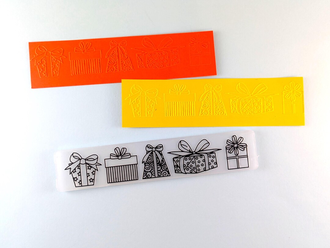 Gifts Linear Embossing Folder - Paper Embossing - Paper Craft Embosser ...